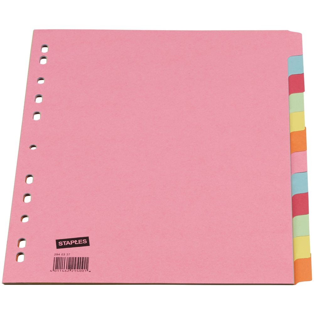 DIVIDERS PAPER COLOURS